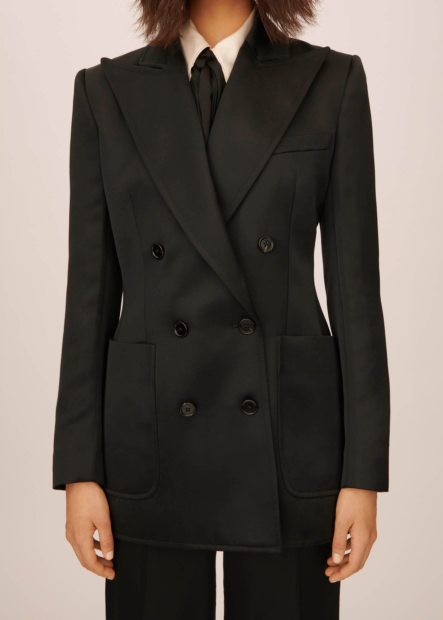 Bella Freud Satin Bianca Jacket l Bella Freud