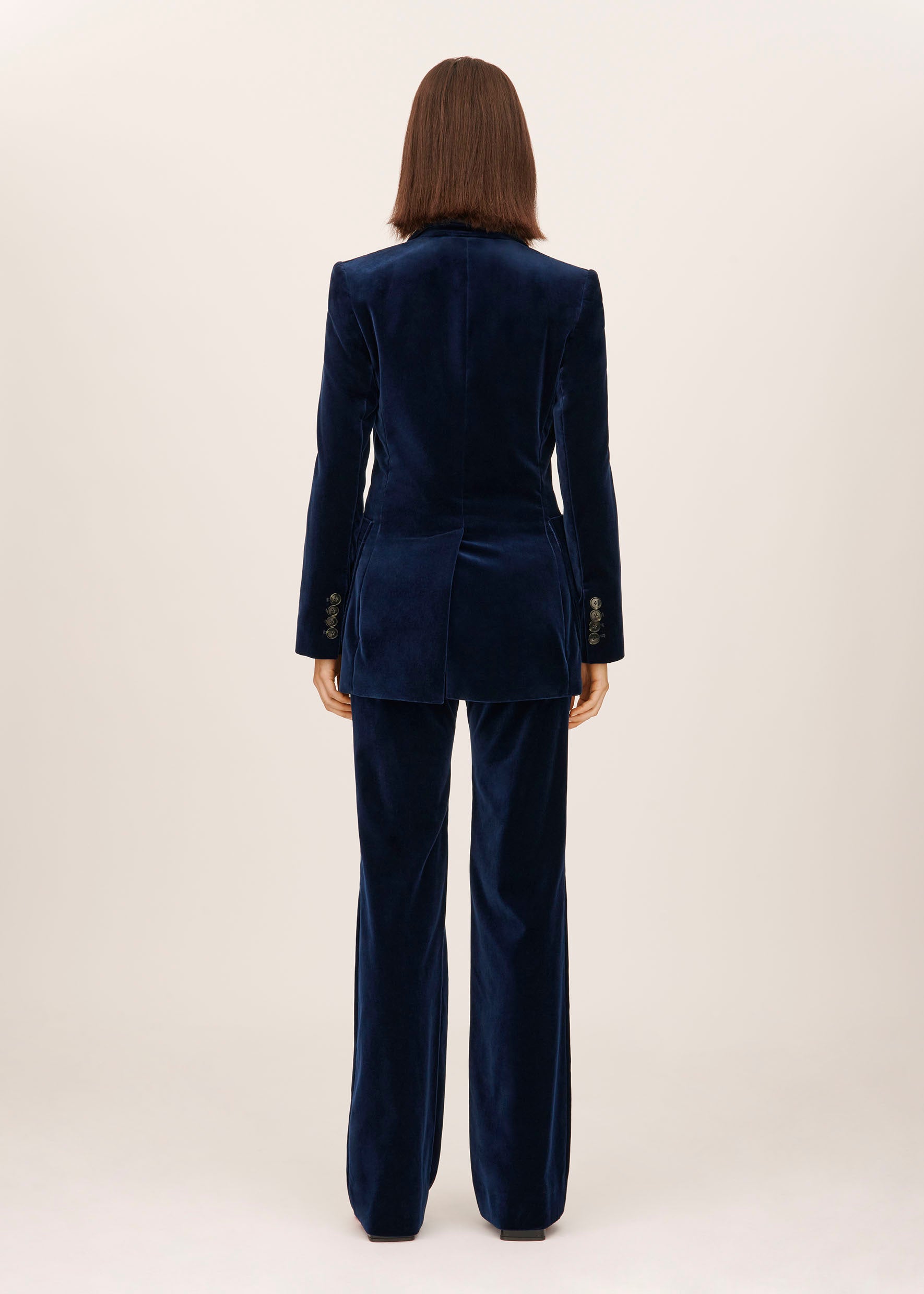 Shop the Velvet Saint James Jacket in Dark Marine | Bella Freud