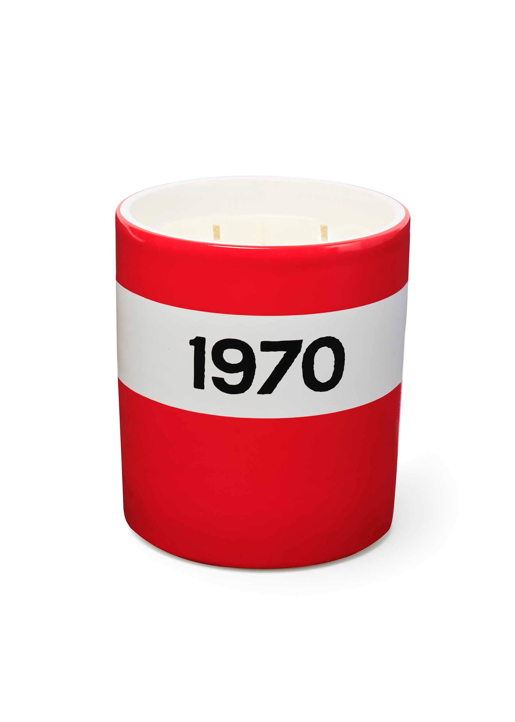 Ceramic 1970 Candle in Red | Bella Freud