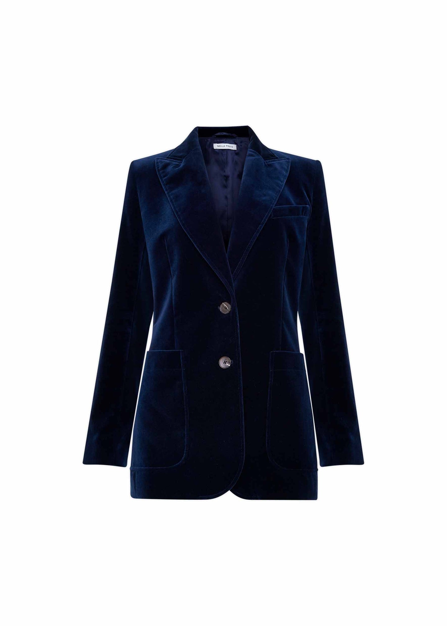 Shop the Velvet Saint James Jacket in Dark Marine | Bella Freud